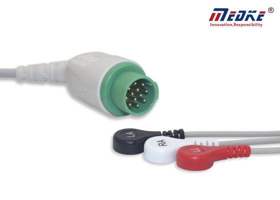 Biolight Dia 2.6mm 3.4M IEC Pinch M7000 ECG Patient Cable