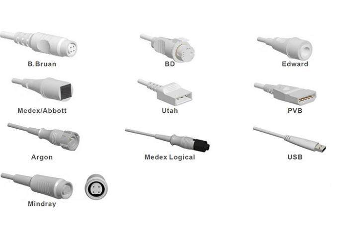 B0808 Medex Logical Transducer Kontron Invasive Blood Pressure Cable